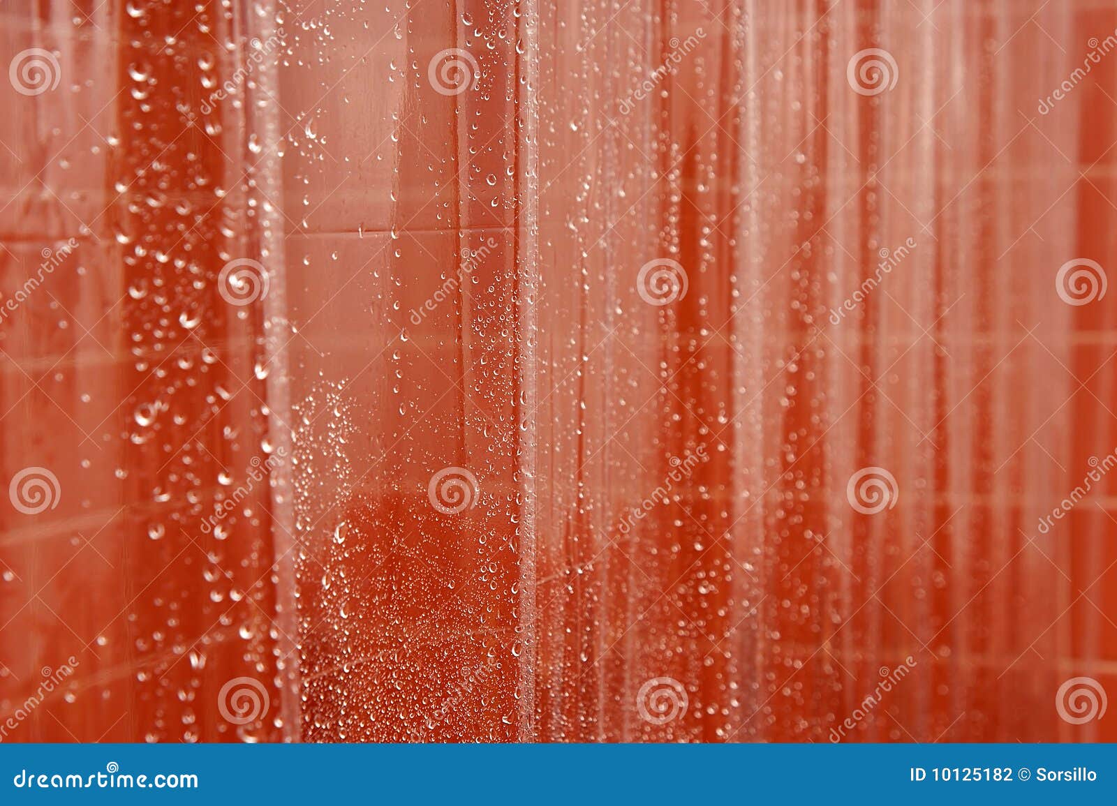 Abstract Wet Shower Curtain Stock Photo - Image of bathroom, glistening ...