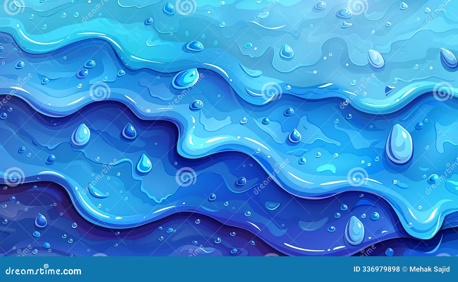 Abstract Wet Texture, Realistic 3d Vector Illustration of Scattered ...