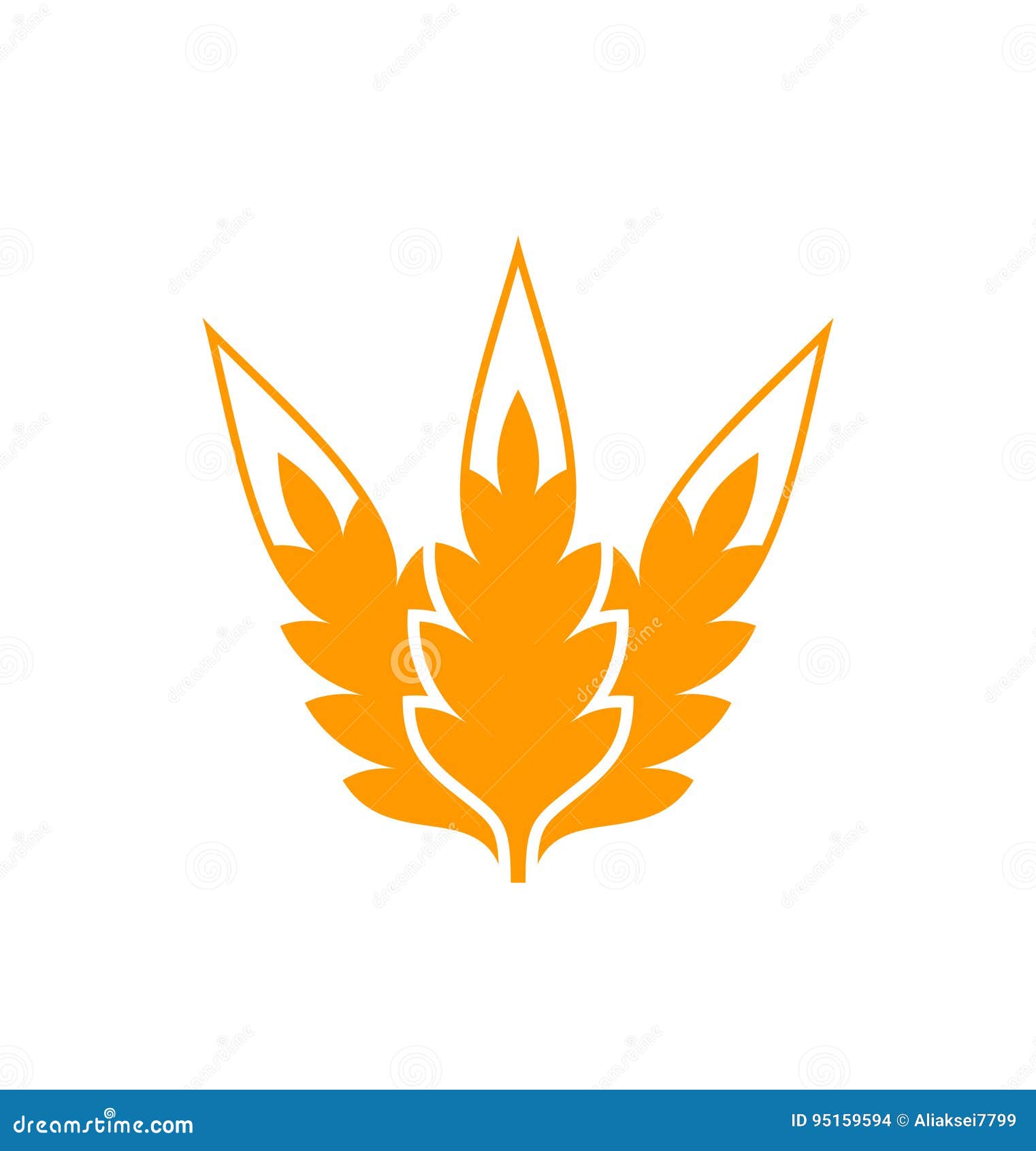 Abstract wheat stock vector. Illustration of yellow, design - 95159594