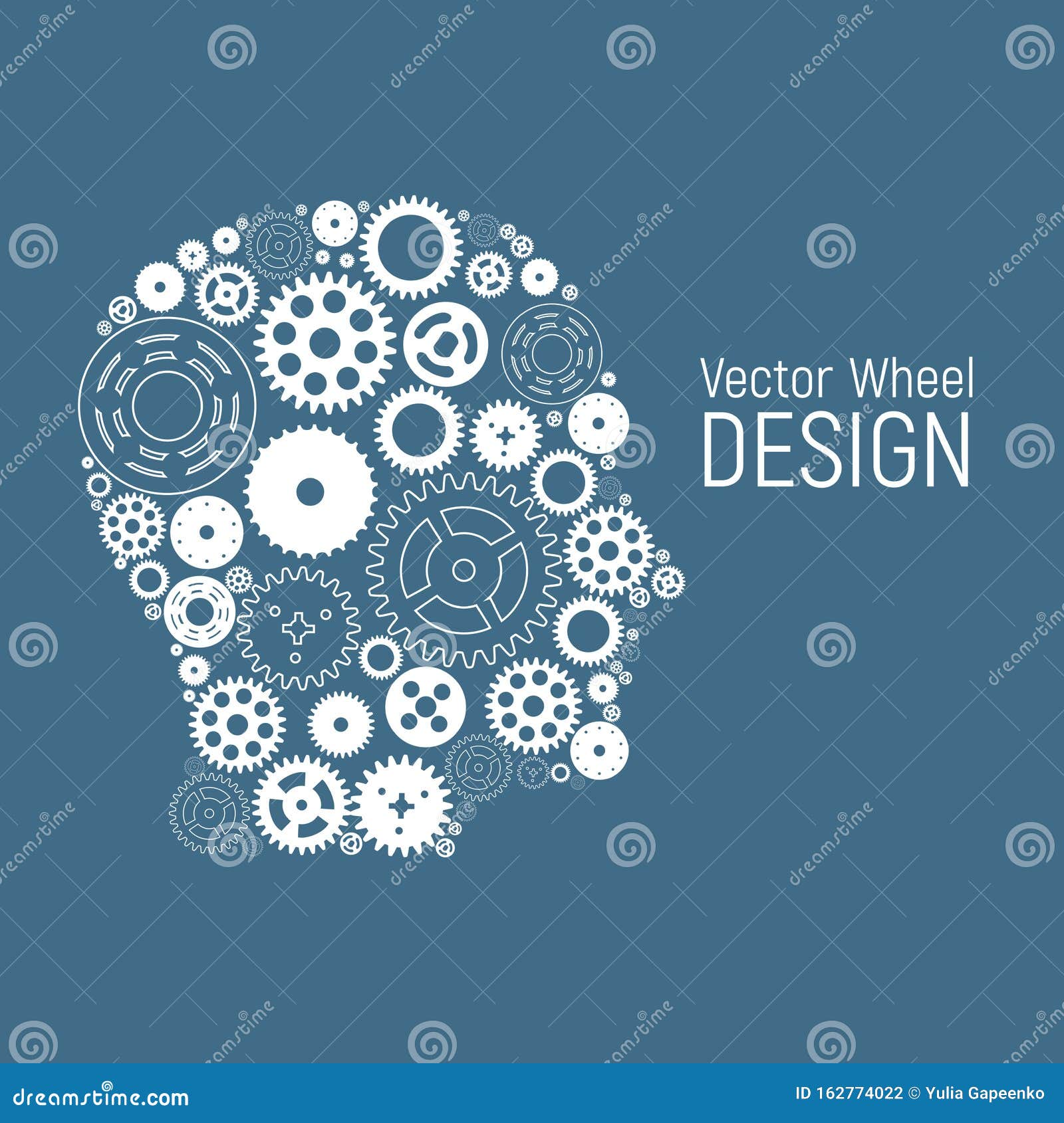 Abstract Wheel Design Background. Vector Illustration Stock ...