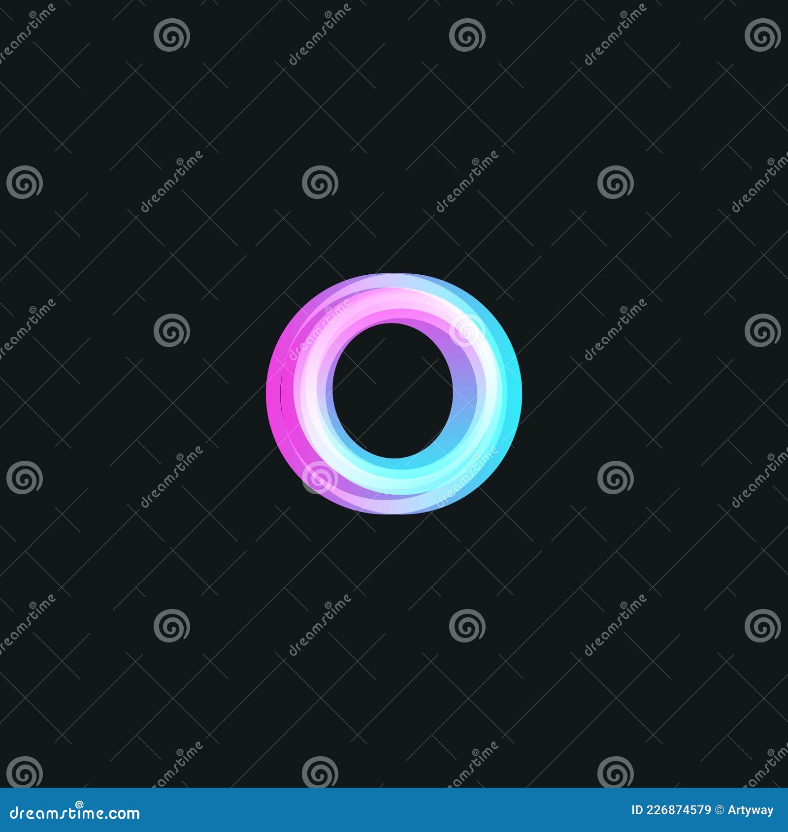 Abstract Wheel Rotating and Spinning Round Overlay Gradient Color ...