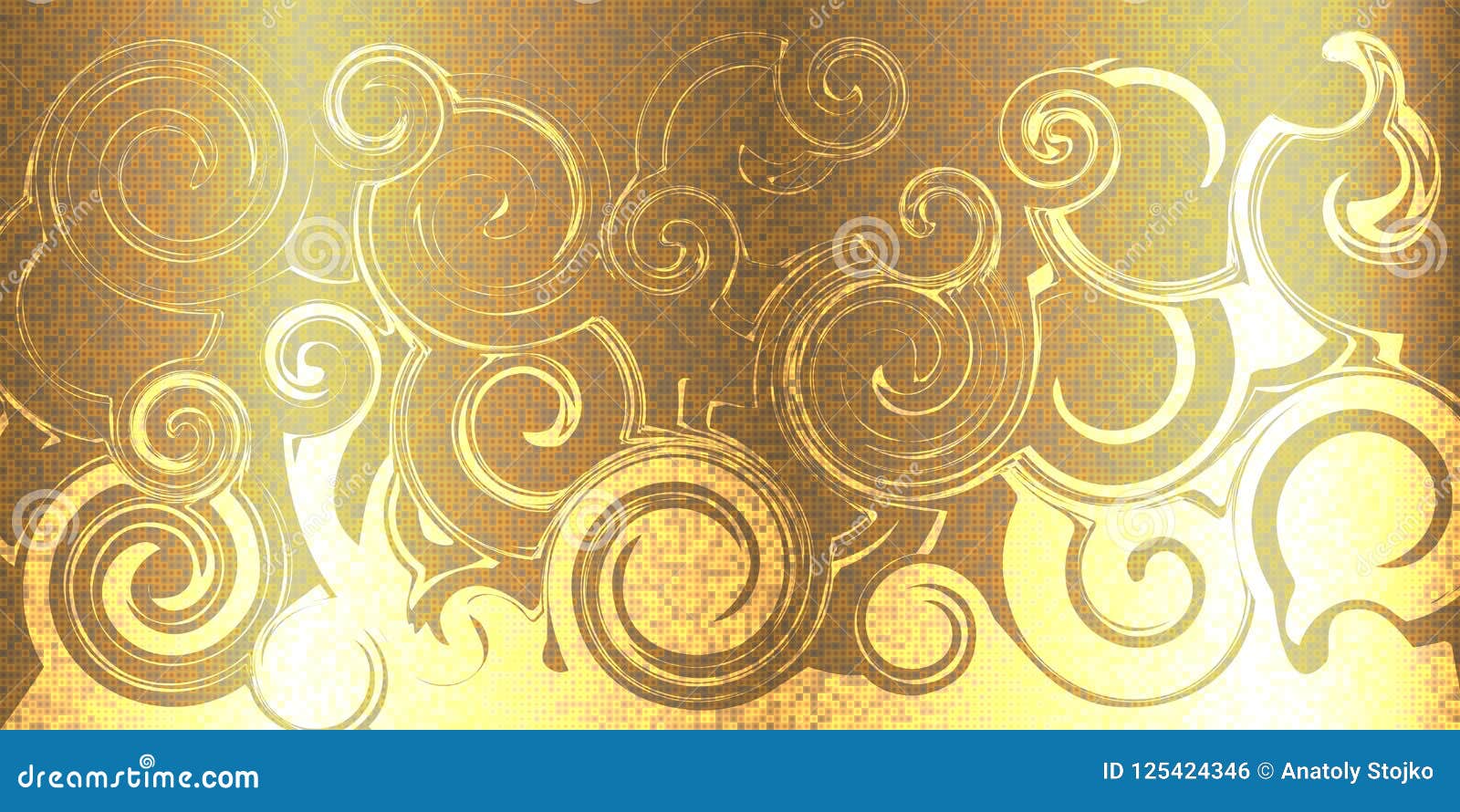 Abstract Whirl Pattern with Pixels . Bright Template for Your Bu Stock ...