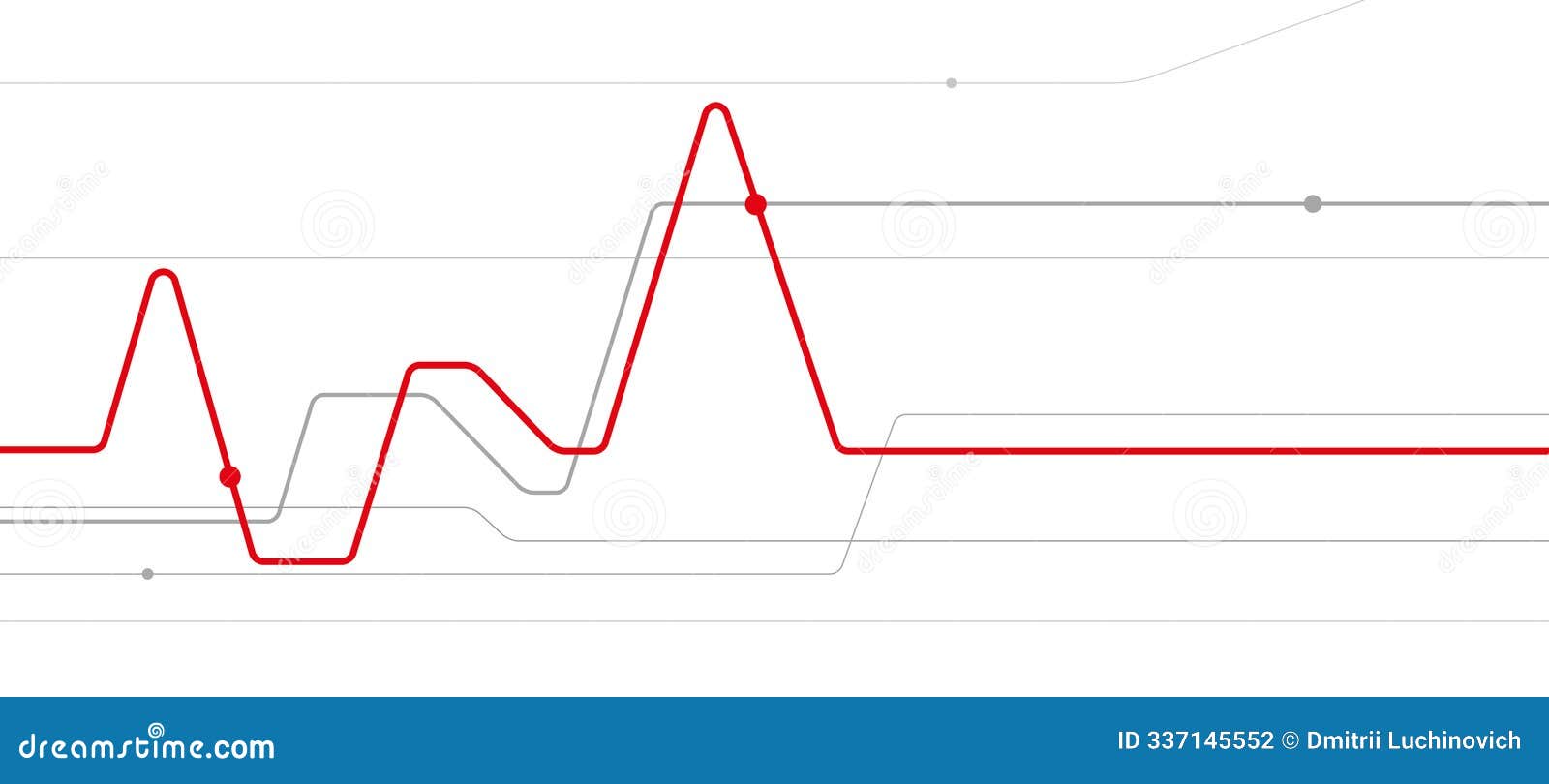 Abstract Outline Illustration for Your Project. Growth Chart Stock ...