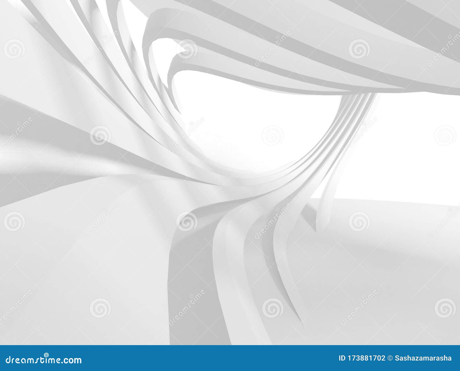 Abstract White Architecture Design Concept Stock Illustration ...