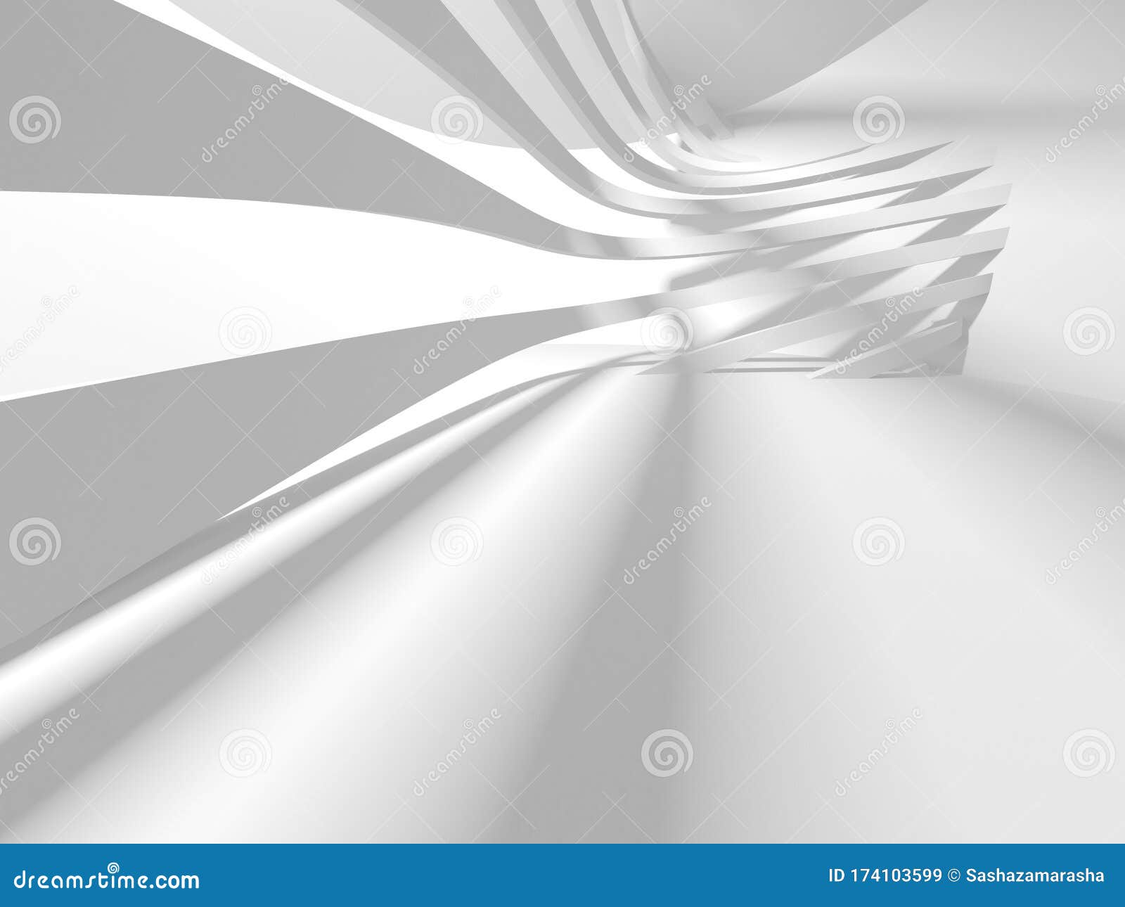 Abstract White Architecture Design Concept Stock Illustration ...