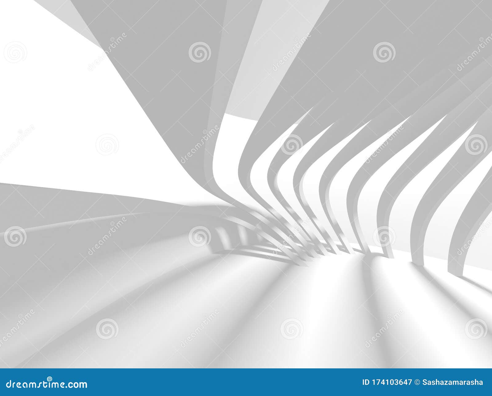 Abstract White Architecture Design Concept Stock Illustration ...