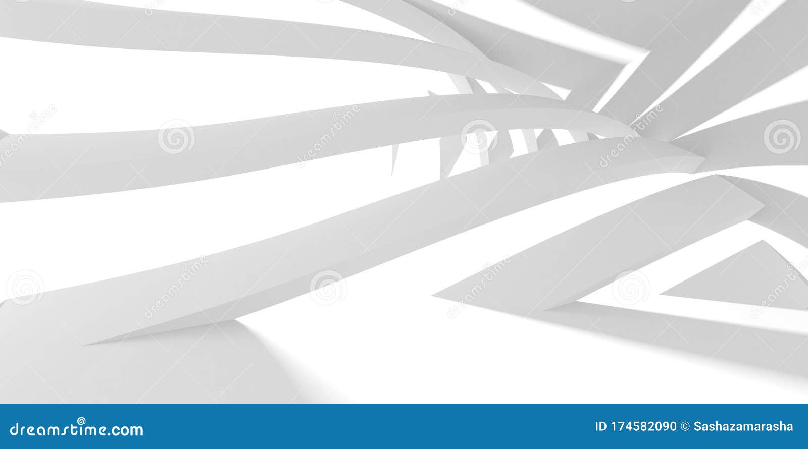 Abstract White Architecture Design Concept Stock Illustration ...