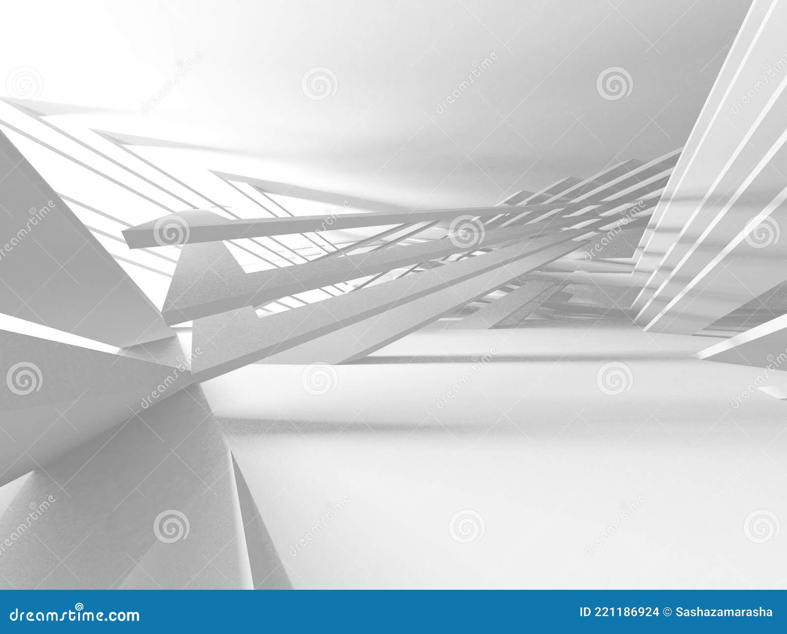 Abstract White Architecture Design Concept Stock Illustration ...