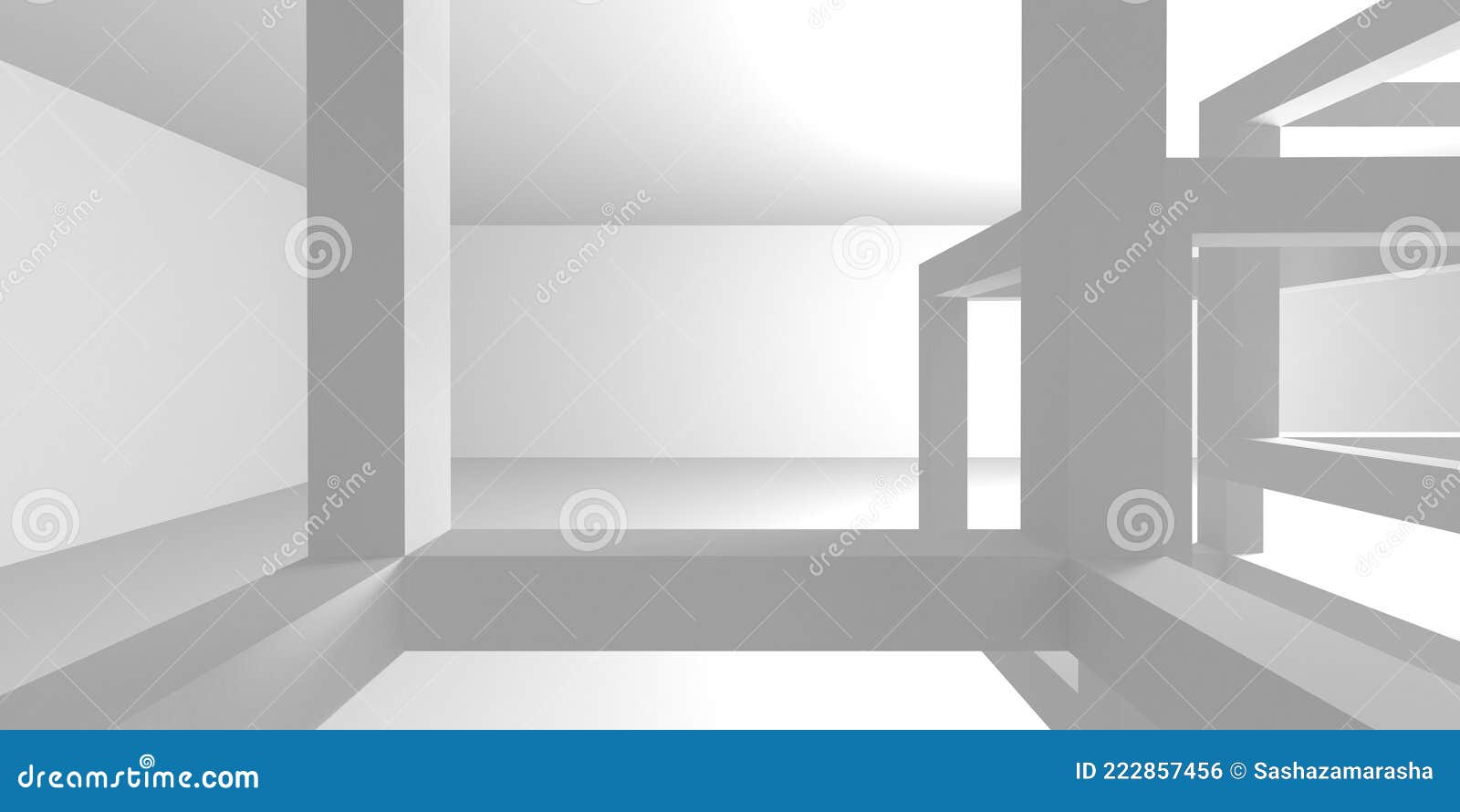 Abstract White Architecture Design Concept Stock Illustration ...