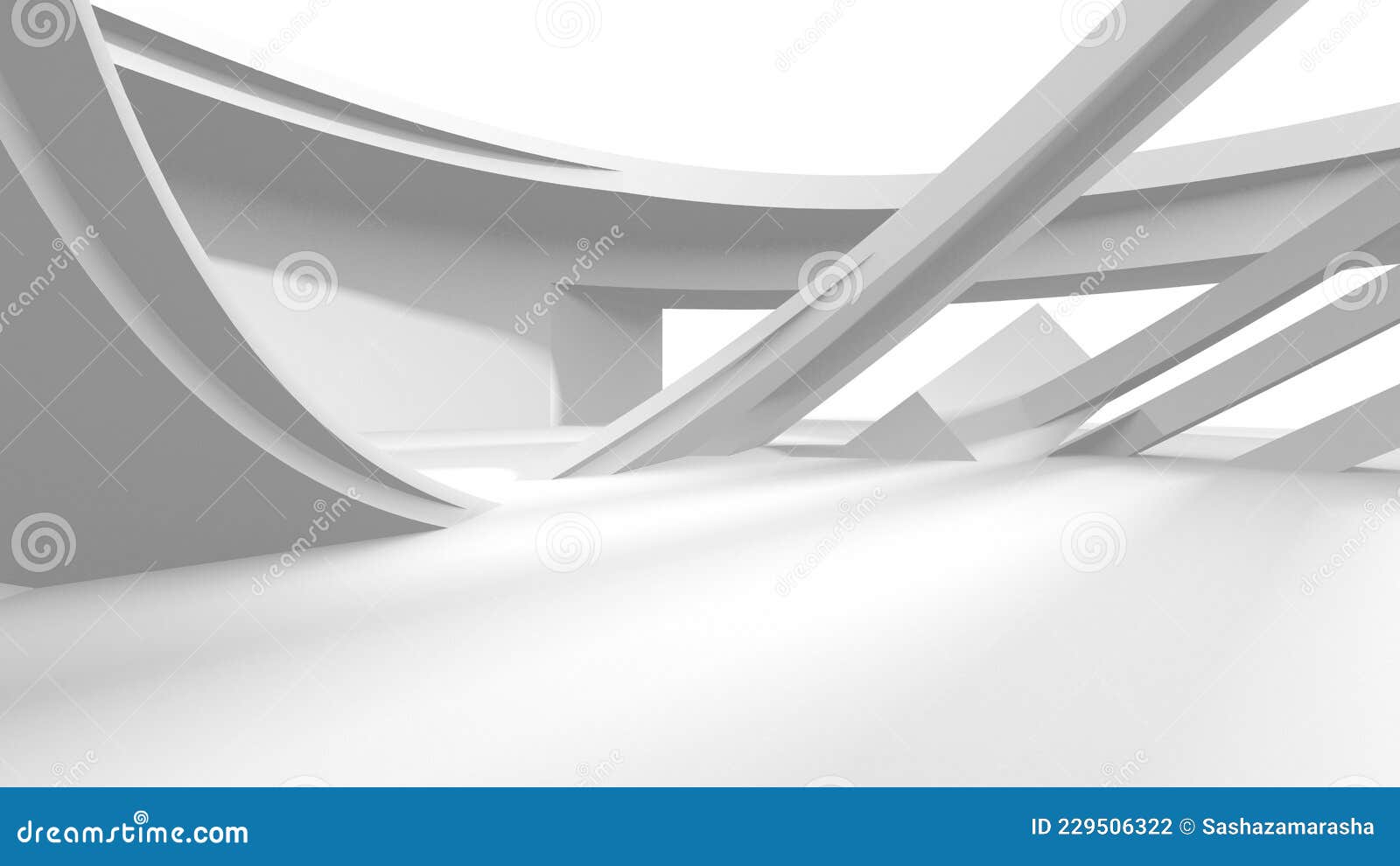 Abstract White Architecture Design Concept Stock Illustration ...