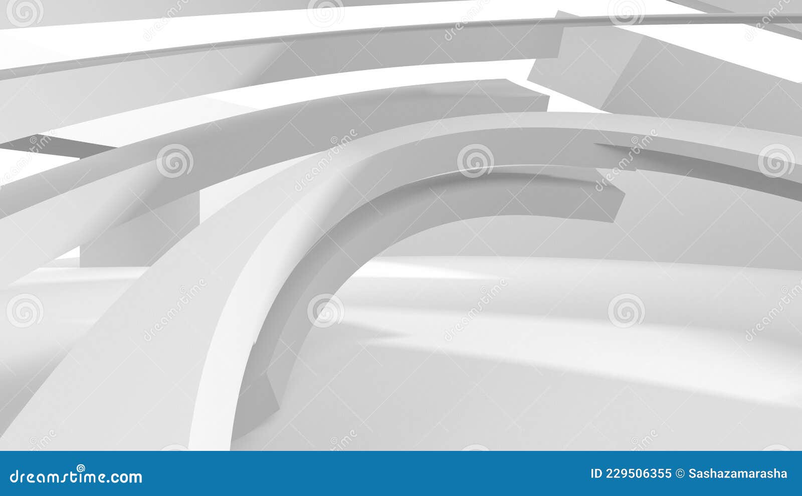 Abstract White Architecture Design Concept Stock Illustration ...