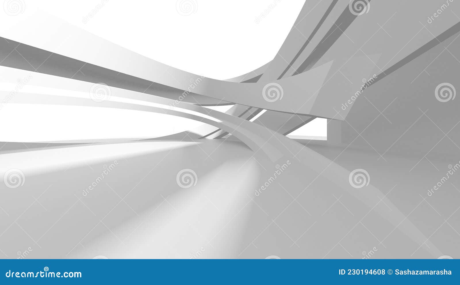 Abstract White Architecture Design Concept Stock Illustration ...