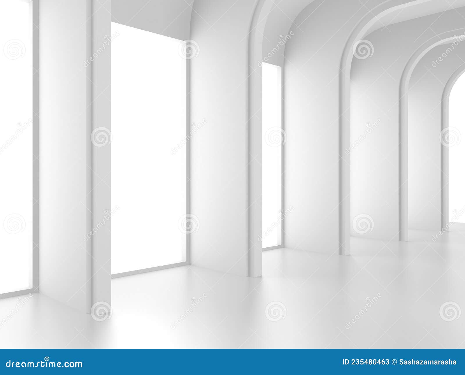Abstract White Architecture Design Concept Stock Illustration ...