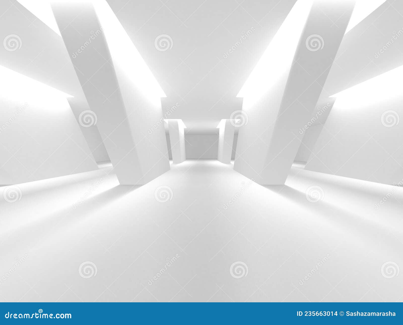 Abstract White Architecture Design Concept Stock Illustration ...