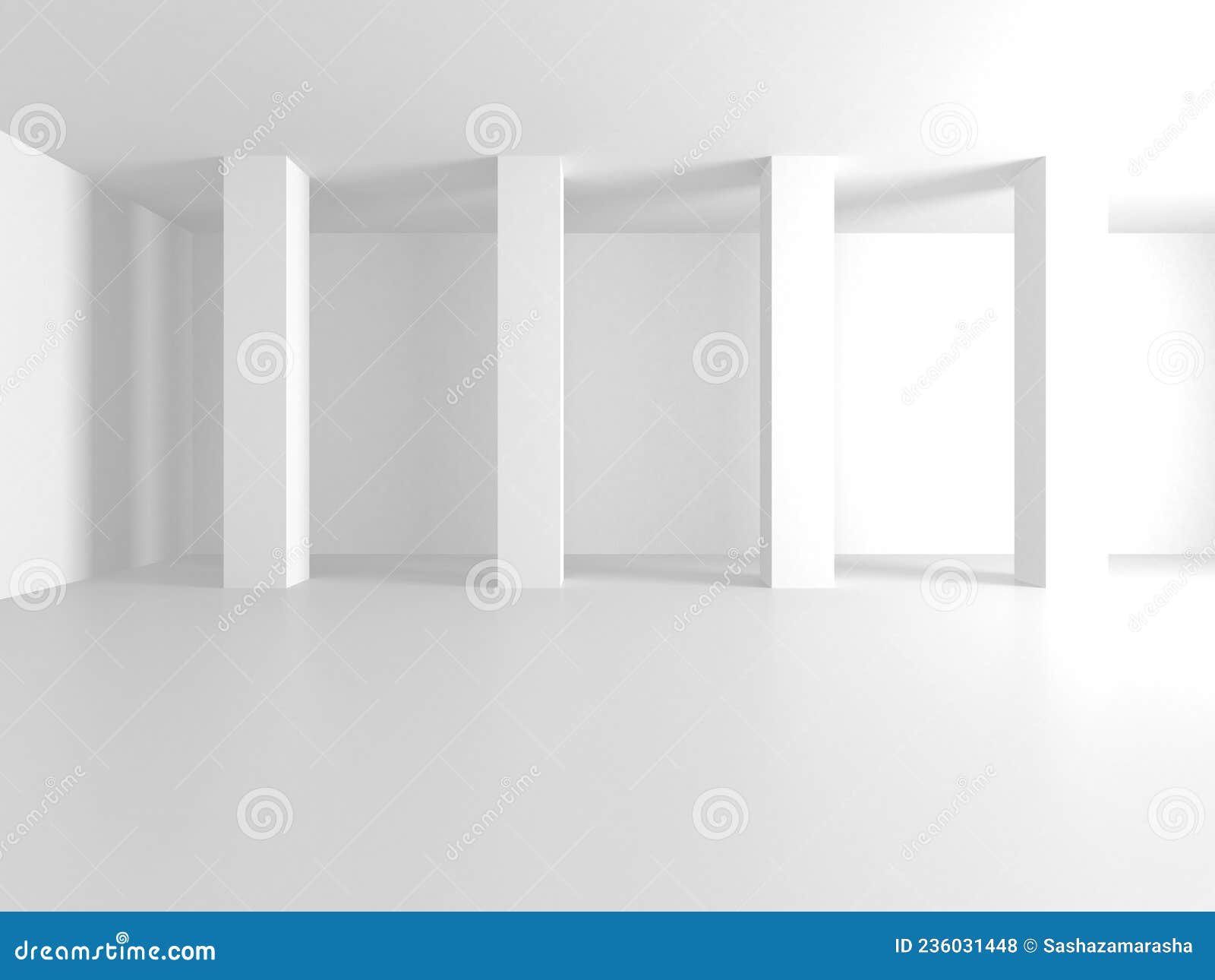 Abstract White Architecture Design Concept Stock Illustration ...
