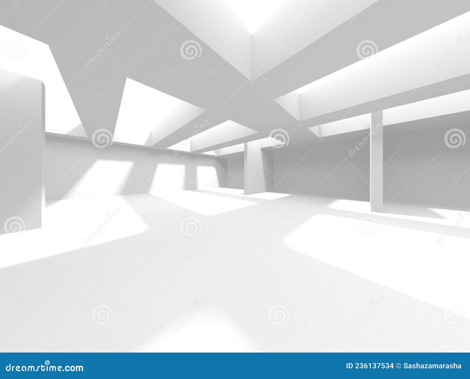 Abstract White Architecture Design Concept Stock Illustration ...