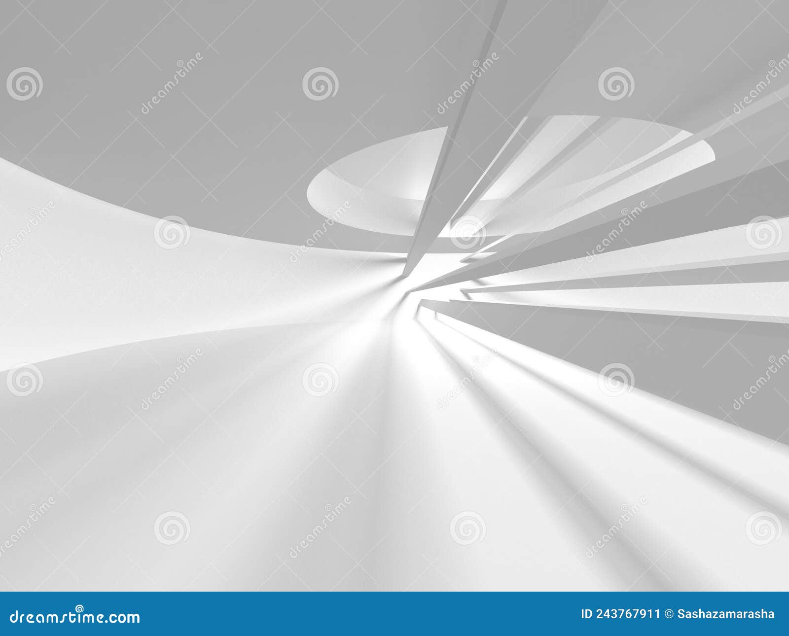 Abstract White Architecture Design Concept Stock Illustration ...