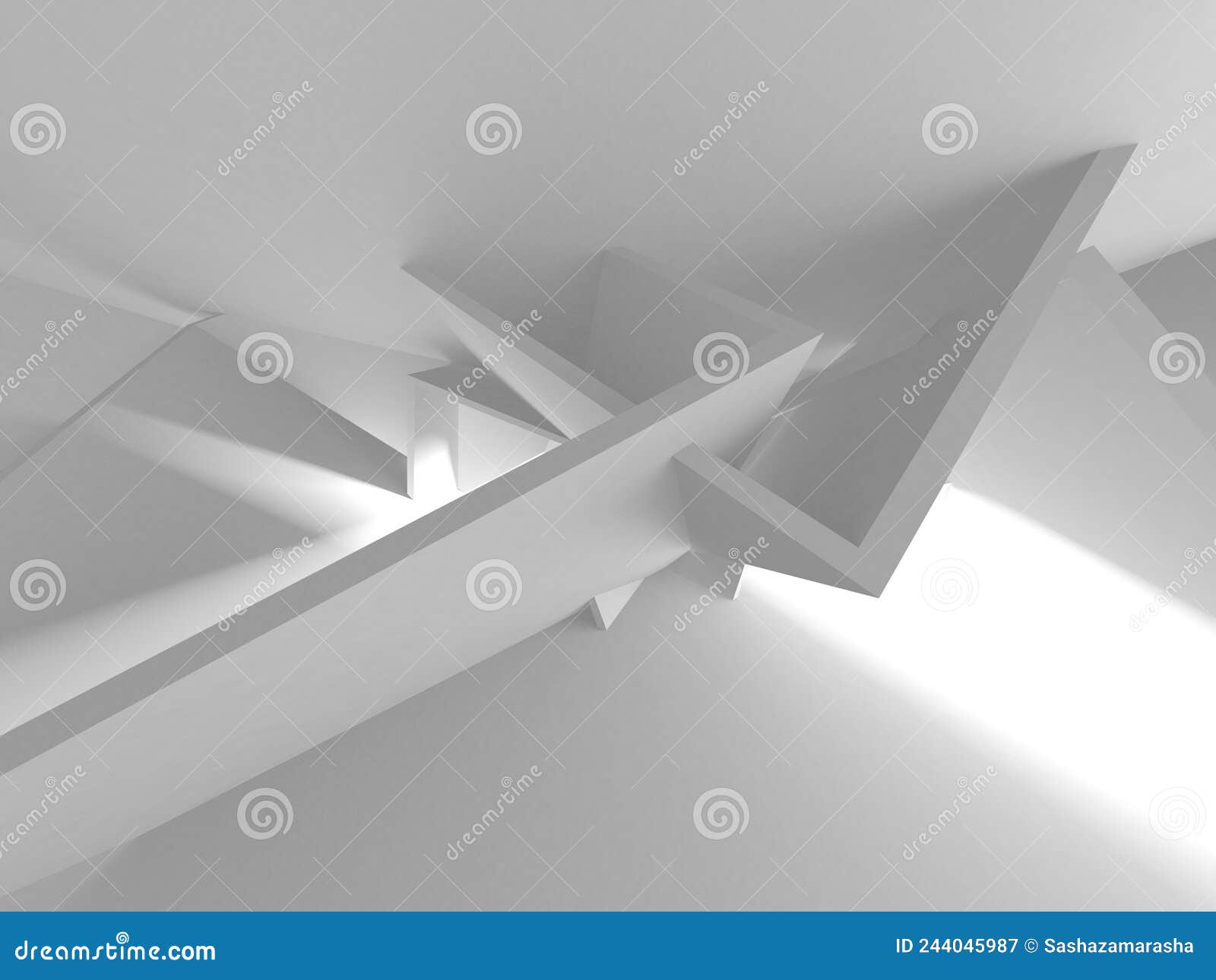 Abstract White Architecture Design Concept Stock Illustration ...