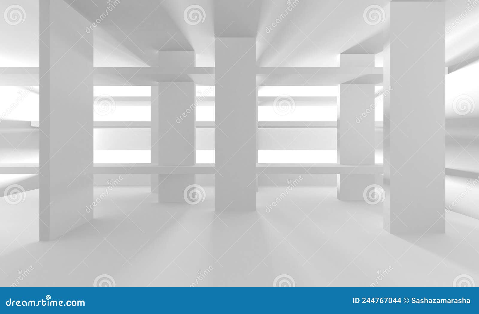 Abstract White Architecture Design Concept Stock Illustration ...