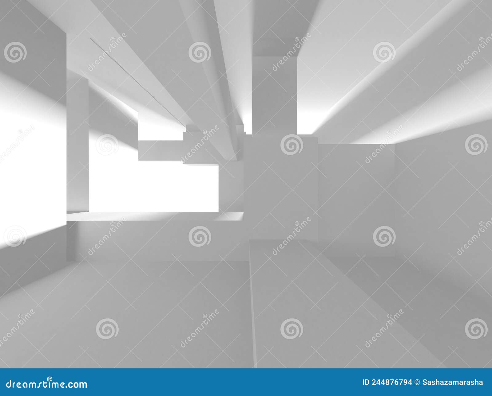 Abstract White Architecture Design Concept Stock Illustration ...