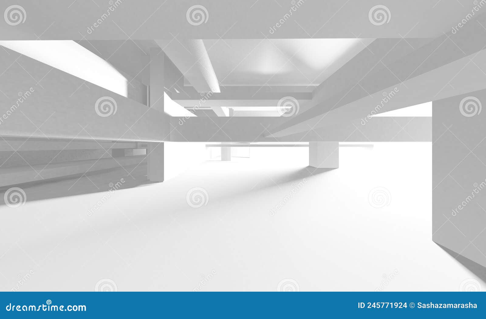 Abstract White Architecture Design Concept Stock Illustration ...