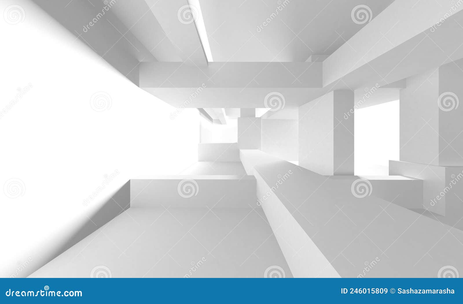 Abstract White Architecture Design Concept Stock Image - Image of ...