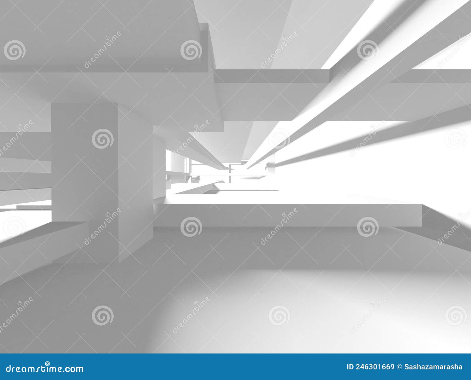Abstract White Architecture Design Concept Stock Illustration ...