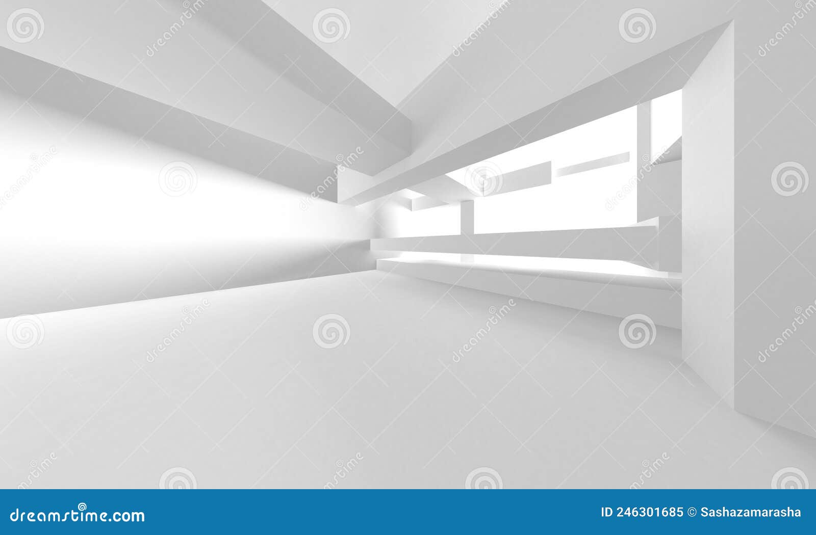 Abstract White Architecture Design Concept Stock Illustration ...