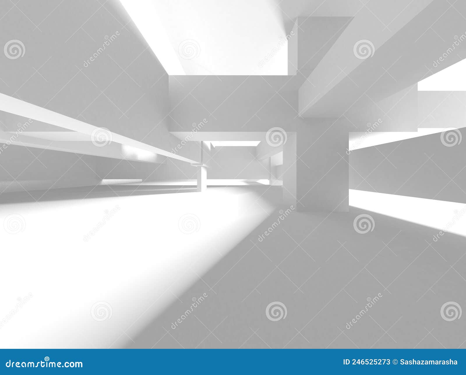 Abstract White Architecture Design Concept Stock Illustration ...