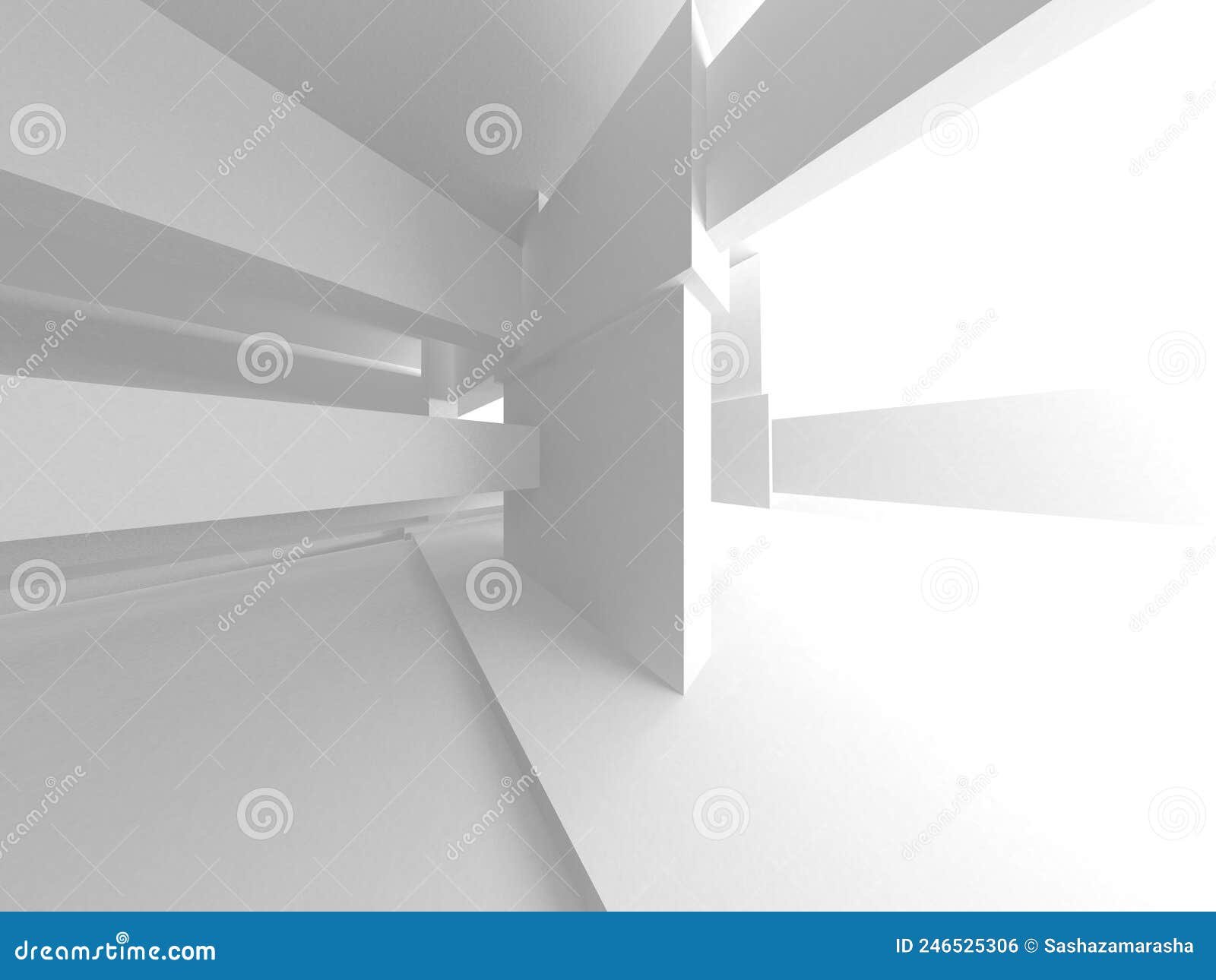 Abstract White Architecture Design Concept Stock Illustration ...