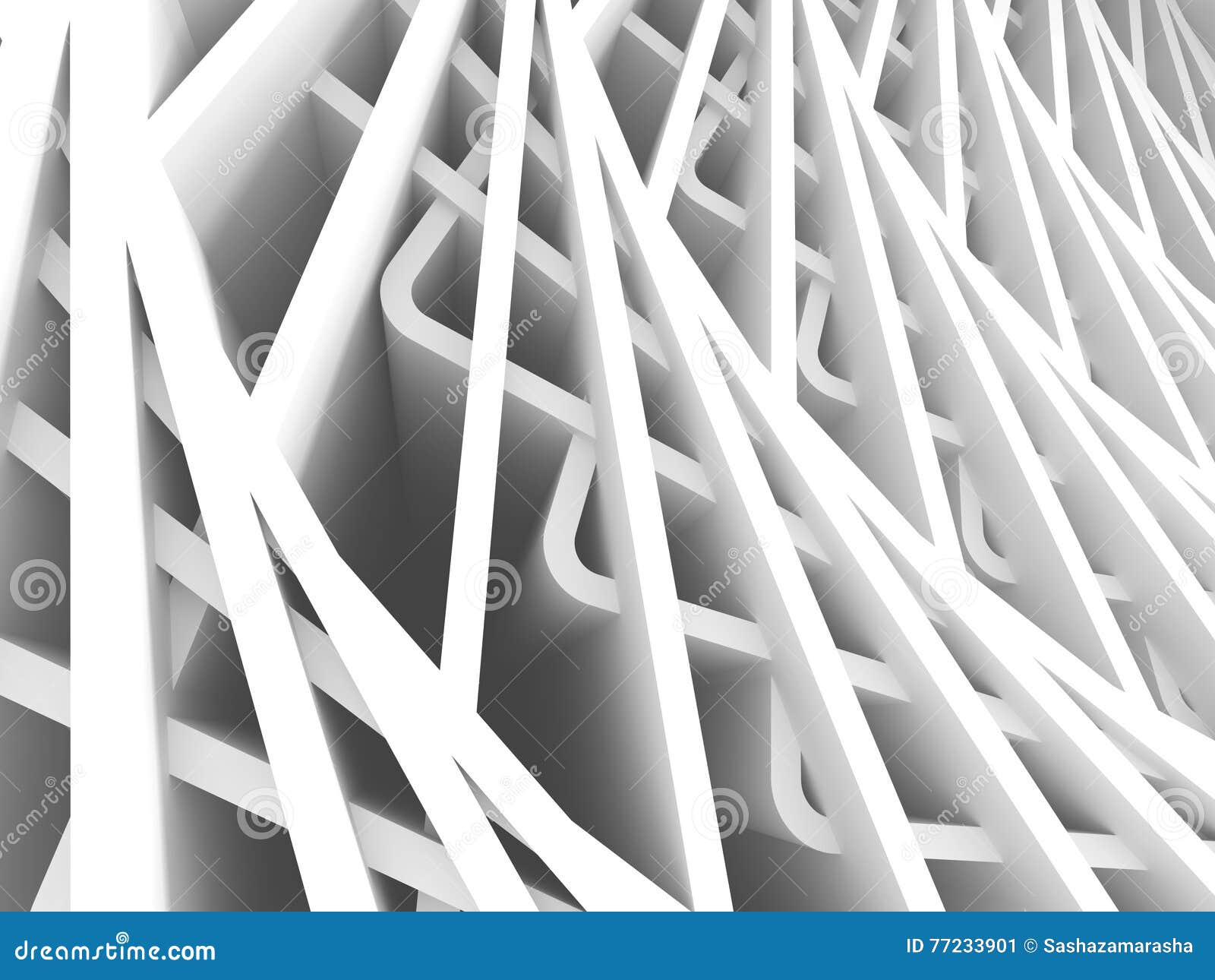 Abstract White Architecture Pattern Background Stock Illustration ...