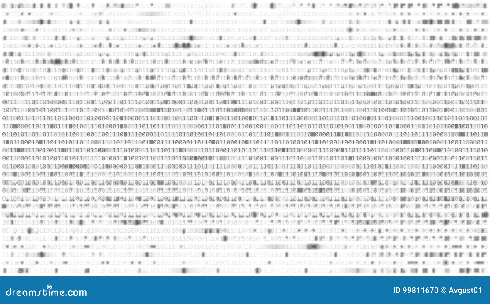 Abstract White Background with Binary Computer Code Stock Vector ...