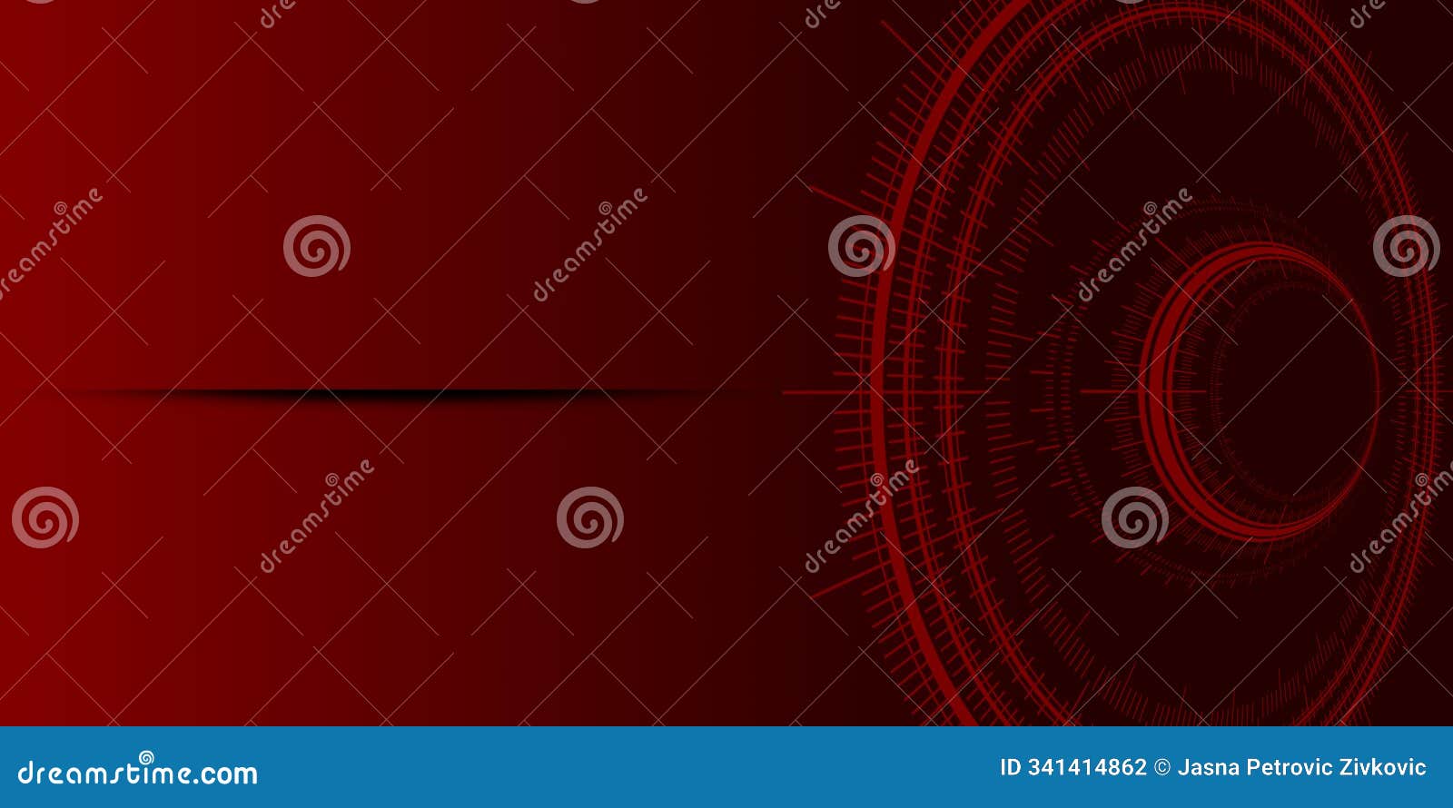 Abstract White Background with Blue Circle Rings. Digital Future ...