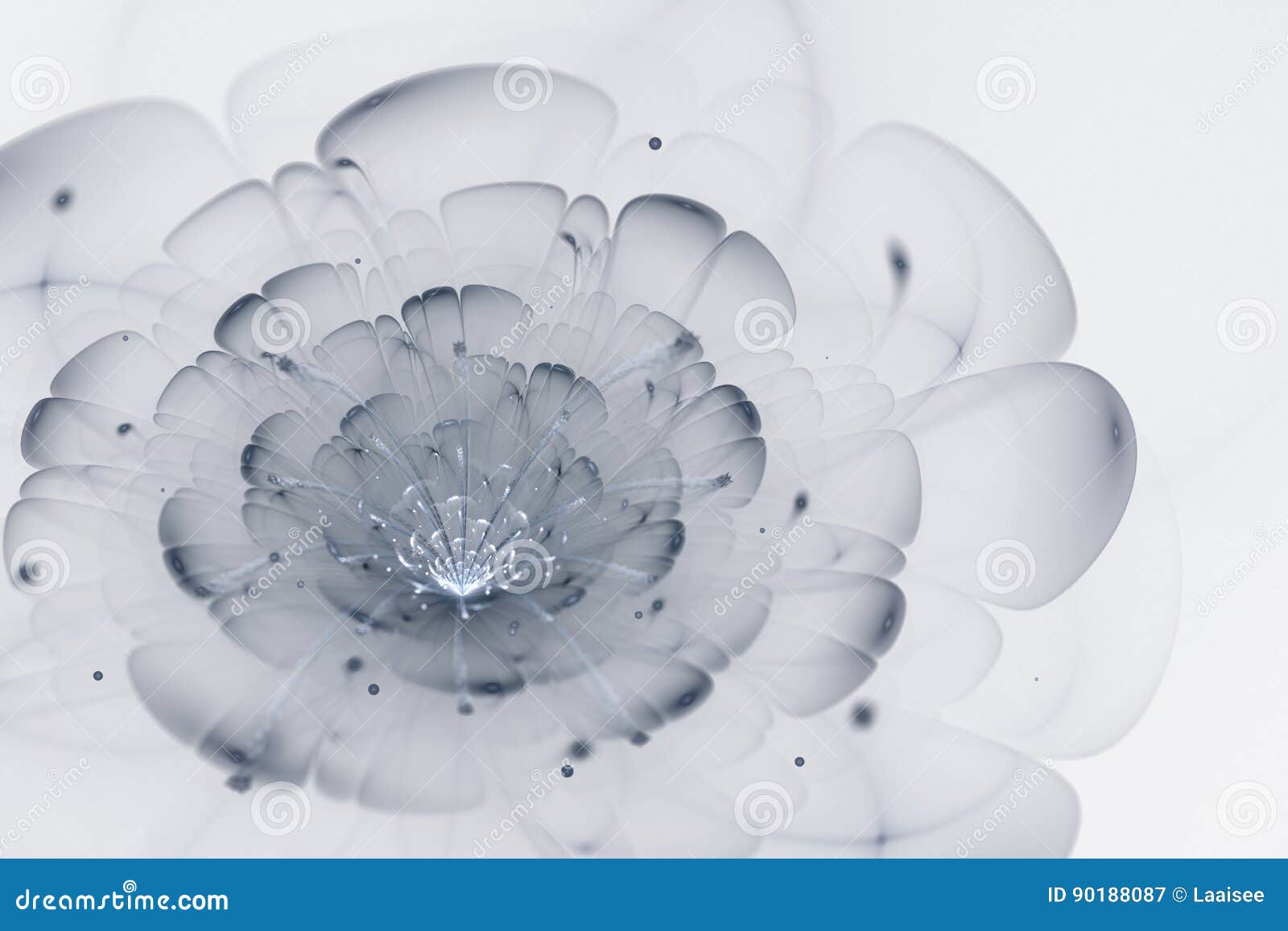 Abstract White Background with Blue Grey Flower in Backlight Tex Stock ...