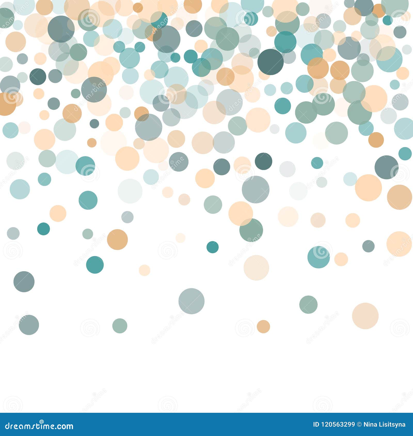 Abstract White Background Confetti Transparent Dots. Stock Vector ...