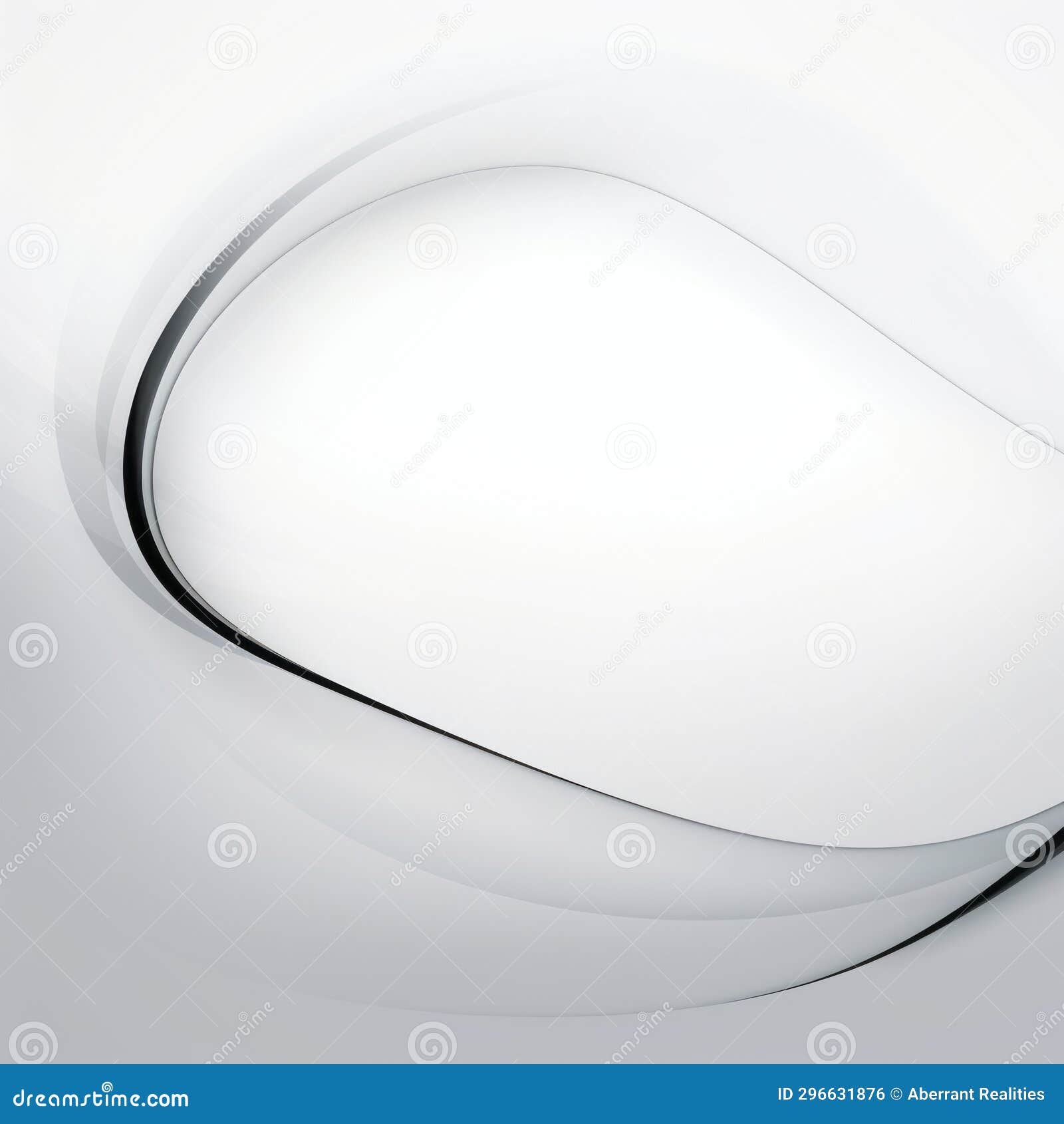 An Abstract White Background with a Curved Shape Stock Illustration ...