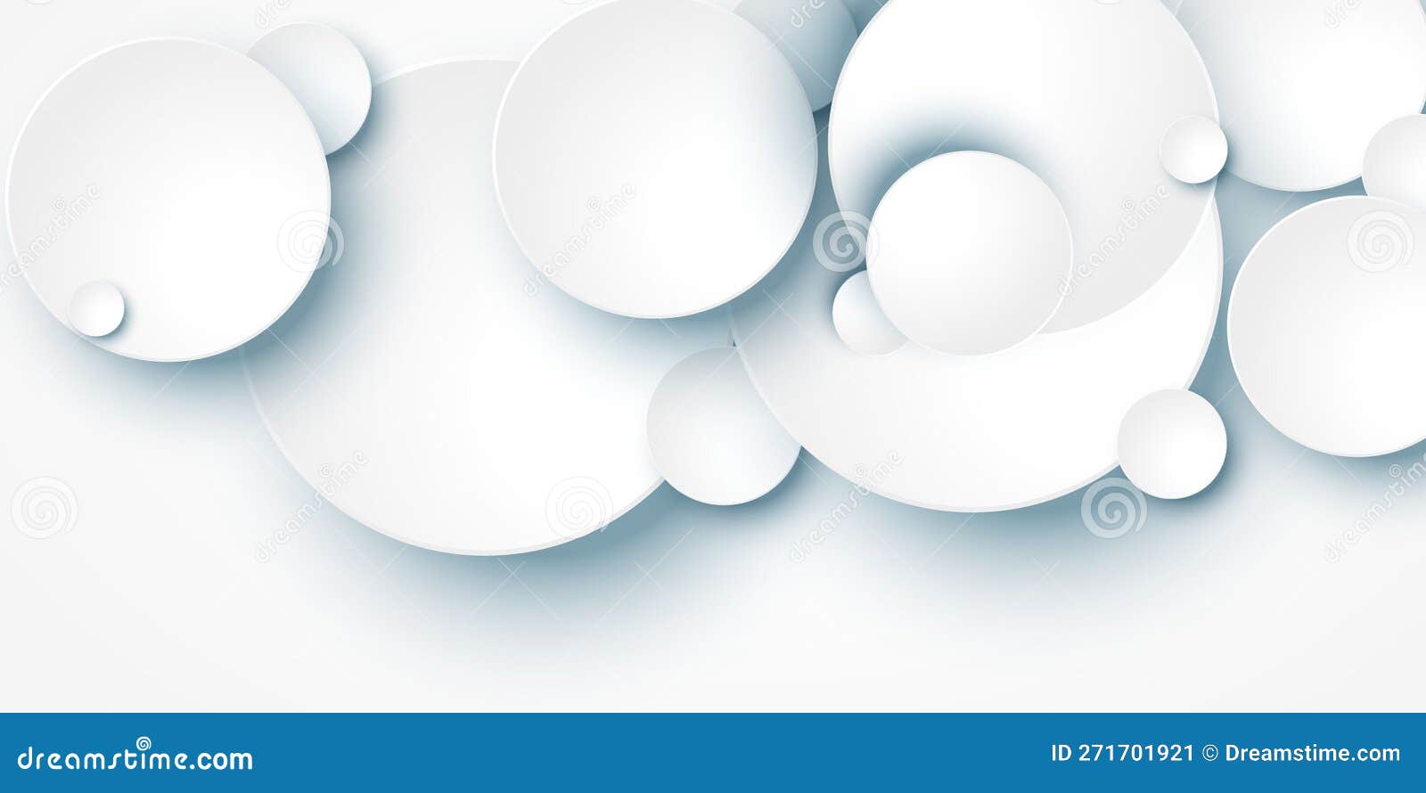 Abstract White Background with 3D Circles Pattern, Interesting Stock ...