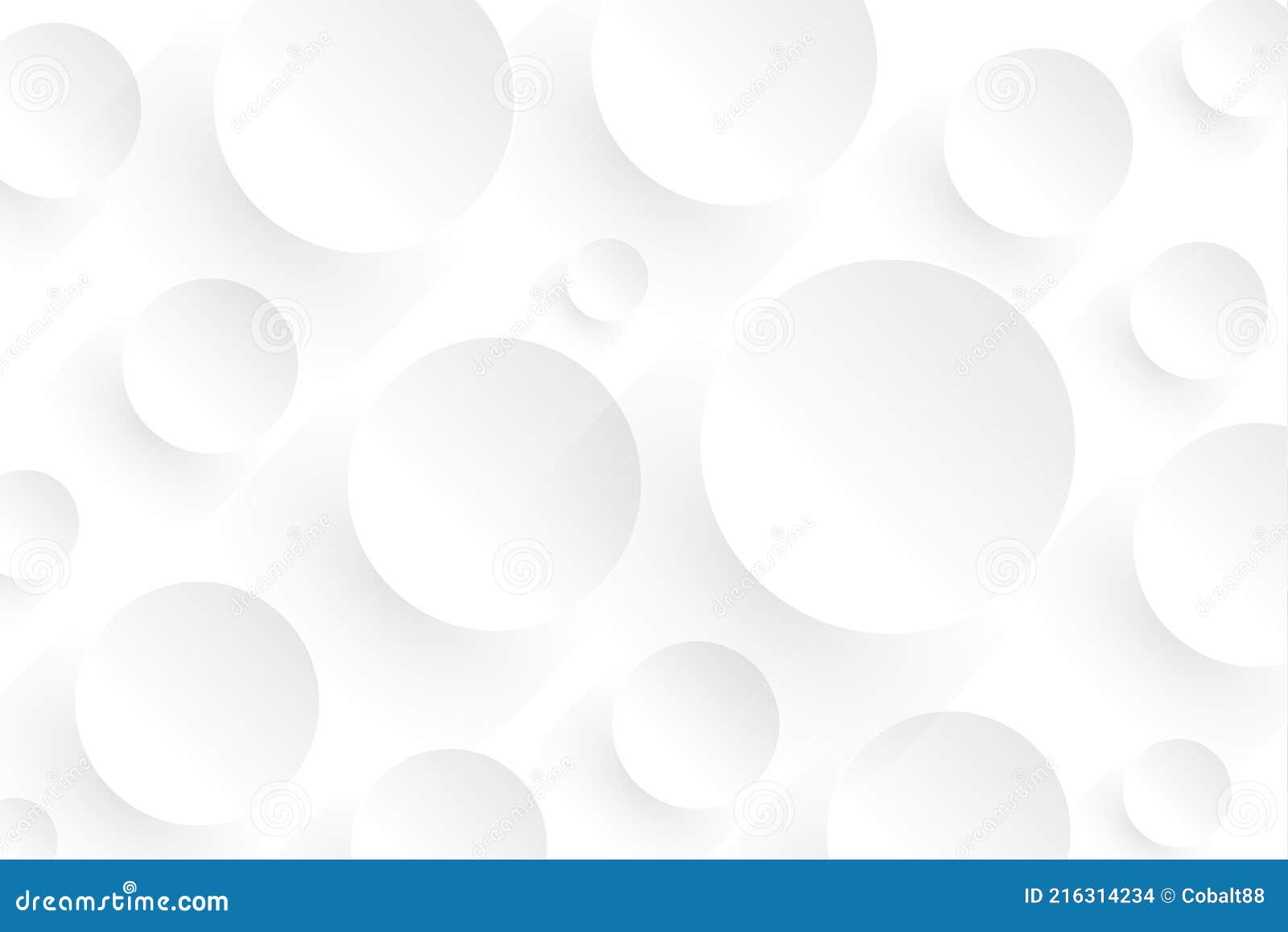 Abstract White Background with 3D Circles Pattern Stock Vector ...