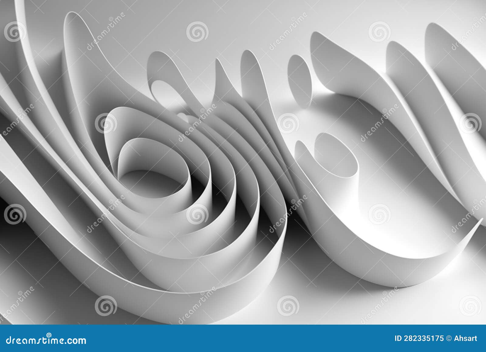 Abstract White Background with 3D Effect Stock Illustration ...