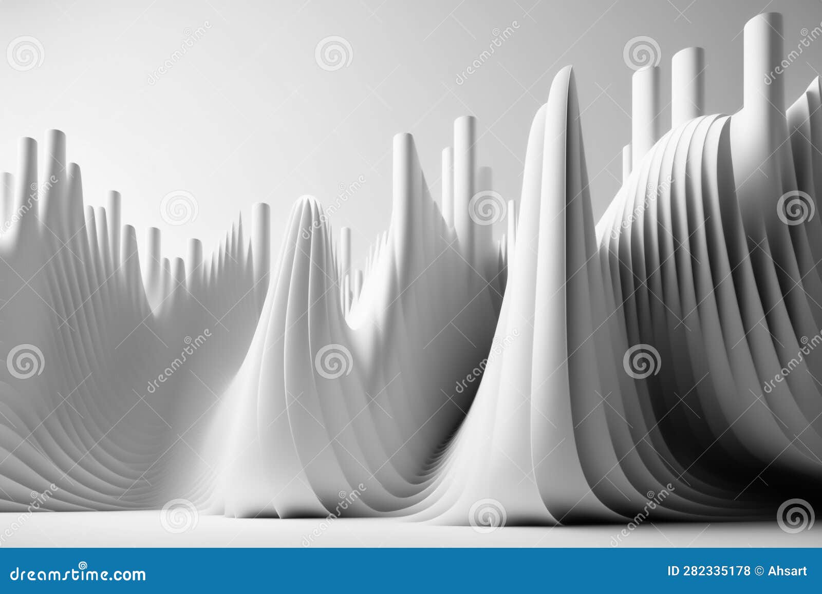 Abstract White Background with 3D Effect Stock Illustration ...