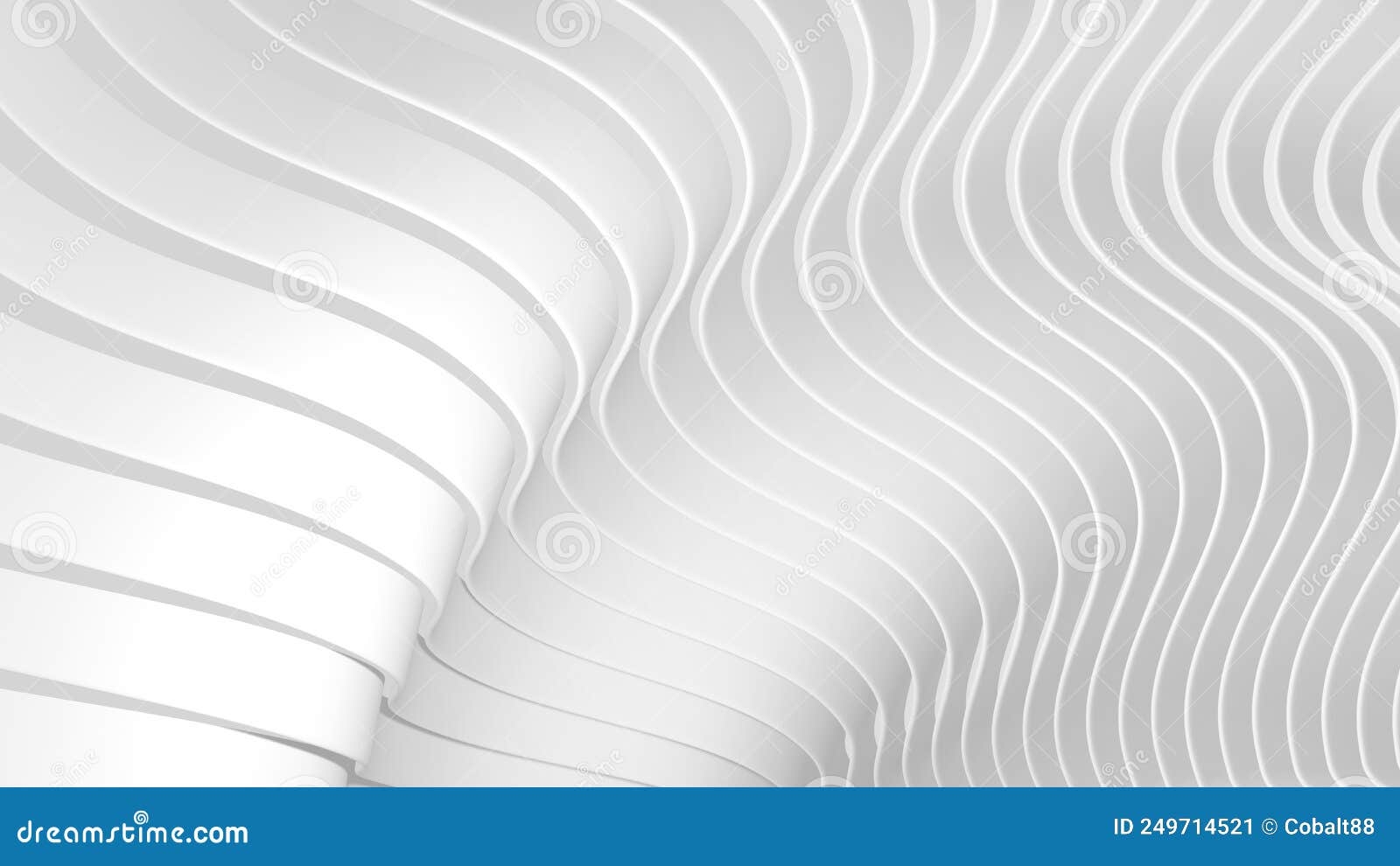Abstract White Background with 3D Striped Pattern Stock Illustration ...