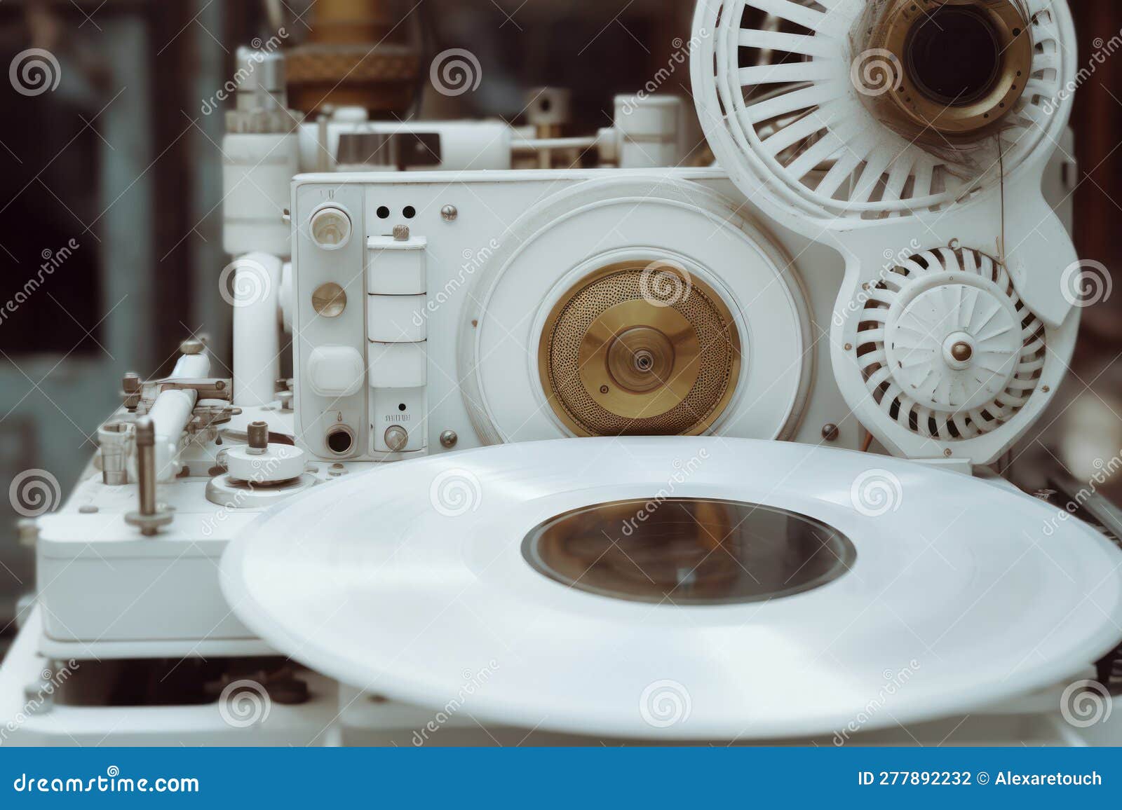 Abstract White Background with Elements of Musical Instruments and ...