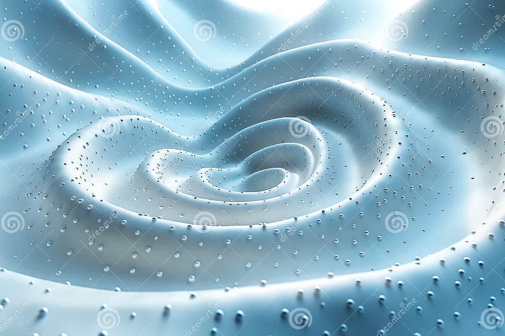 Abstract White Background Featuring Funnel Pattern and Circles Creating ...