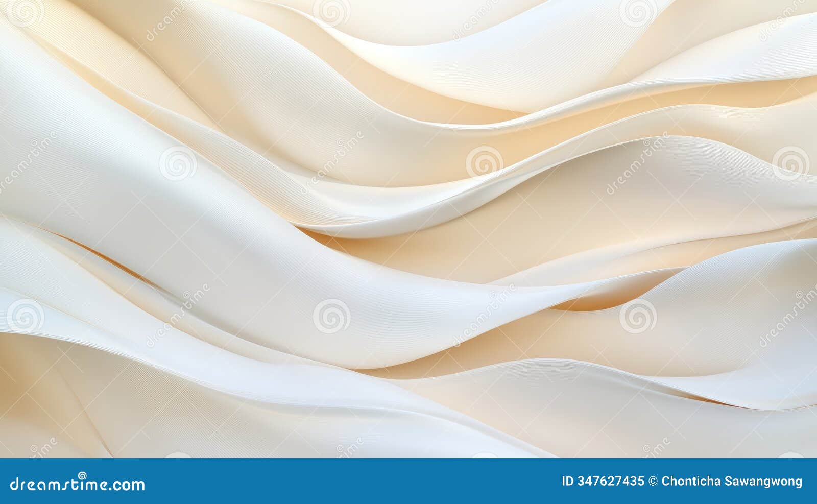Abstract White Background with Flowing Wave Pattern, a Minimalist and ...