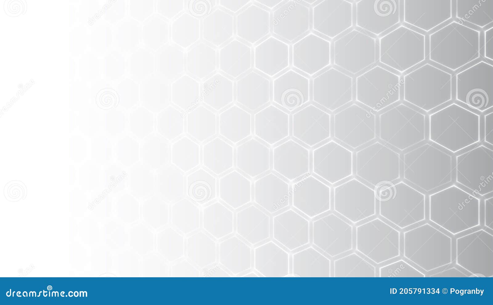 Abstract White Background. Futuristic Hexagon Pattern Stock Vector ...