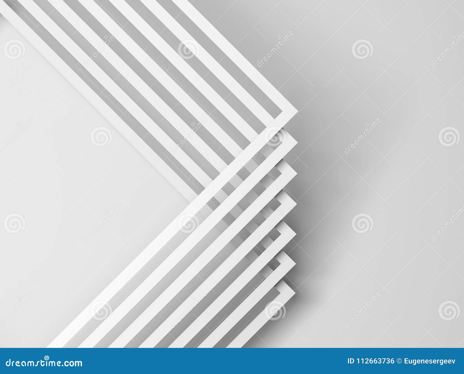 Pattern of Square Paper Corners. 3d Render Stock Illustration ...