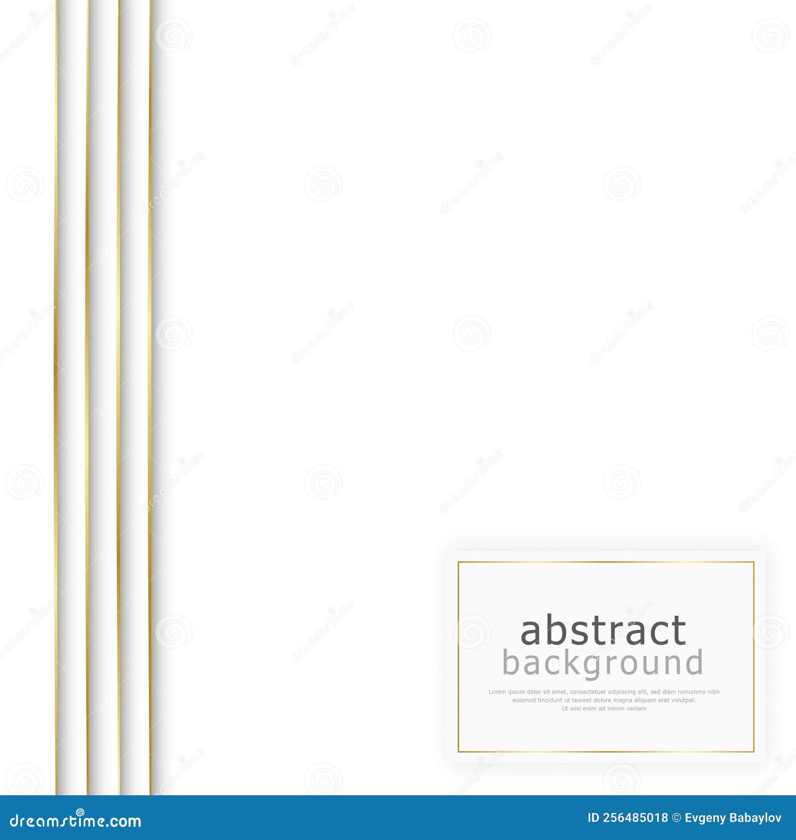 Abstract White Background with Golden Lines - Vector Stock Vector ...