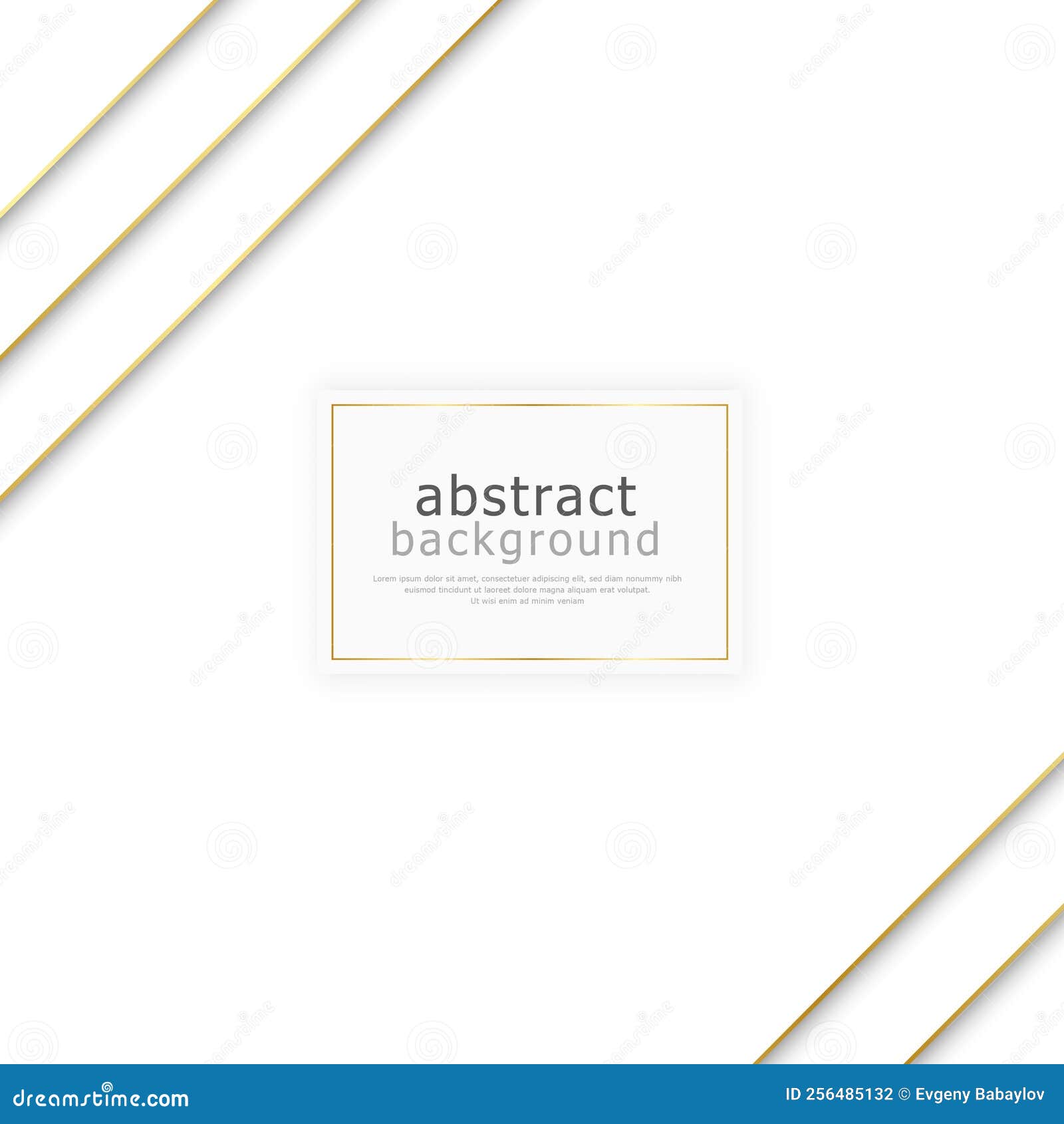 Abstract White Background with Golden Lines - Vector Stock Vector ...