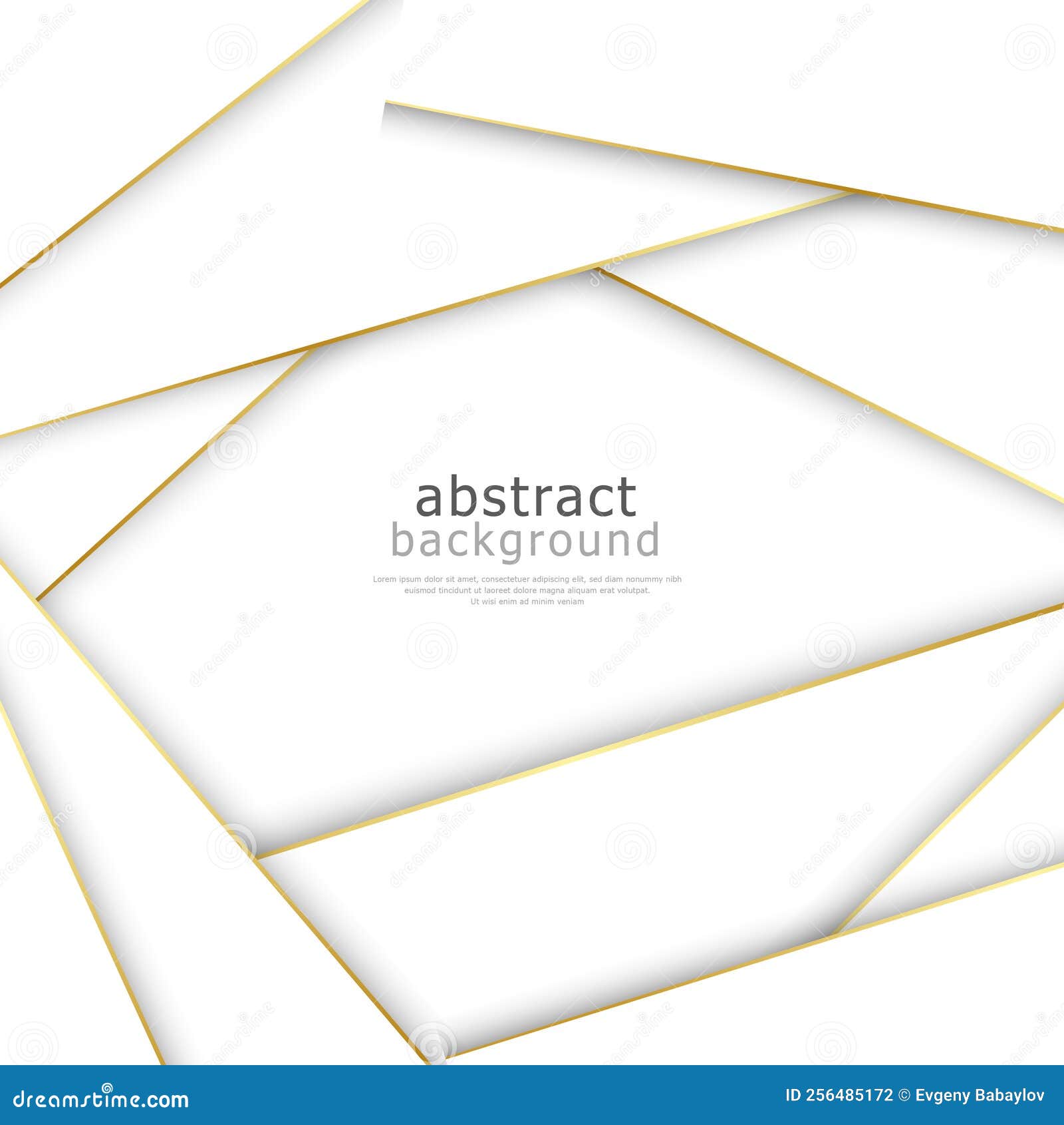 Abstract White Background with Golden Lines - Vector Stock Vector ...