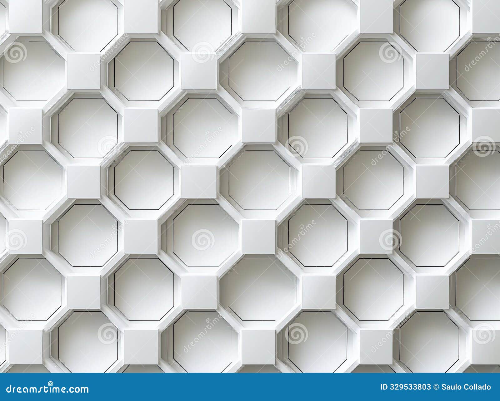 Abstract White Background Hexagon Pattern, Geometric Tech Texture ...